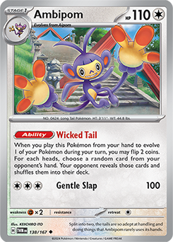 Ambipom | Twilight Masquerade | TCG Card Database | Pokemon.com