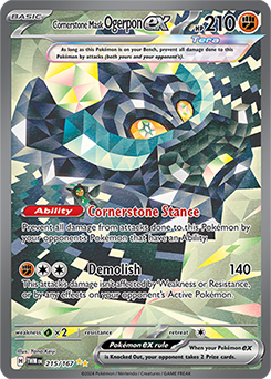 Cornerstone Mask Ogerpon ex | Twilight Masquerade | TCG Card Database ...