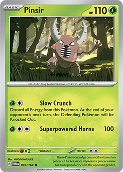 Pinsir | Twilight Masquerade | TCG Card Database | Pokemon.com