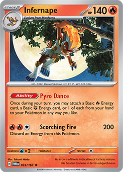 Infernape | Twilight Masquerade | TCG Card Database | Pokemon.com