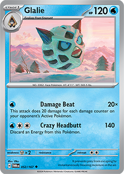 Glalie | Twilight Masquerade | TCG Card Database | Pokemon.com
