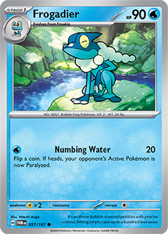 Frogadier | Twilight Masquerade | TCG Card Database | Pokemon.com
