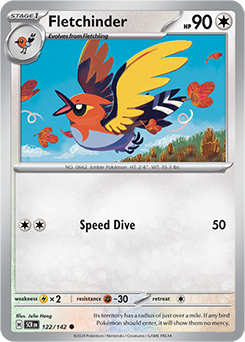 Fletchinder | Stellar Crown | TCG Card Database | Pokemon.com