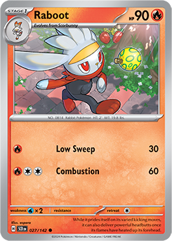 Raboot | Stellar Crown | TCG Card Database | Pokemon.com