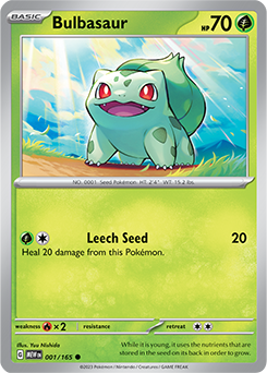 Bulbasaur | 151 | TCG Card Database | Pokemon.com