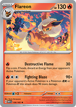 Flareon | 151 | TCG Card Database | Pokemon.com