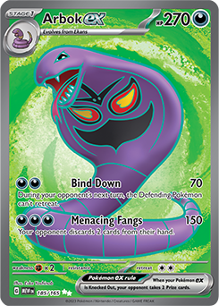 Arbok ex | 151 | TCG Card Database | Pokemon.com