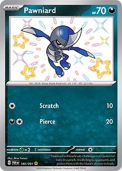 Pawniard | Paldean Fates | TCG Card Database | Pokemon.com
