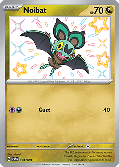 Noibat | Paldean Fates | TCG Card Database | Pokemon.com