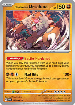 Bloodmoon Ursaluna | Shrouded Fable | TCG Card Database | Pokemon.com