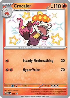 Crocalor | Scarlet & Violet Promo | TCG Card Database | Pokemon.com