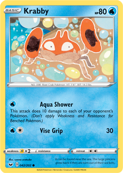 Krabby | Sword & Shield | TCG Card Database | Pokemon.com