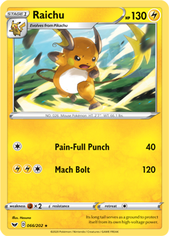 Raichu | Sword & Shield | TCG Card Database | Pokemon.com