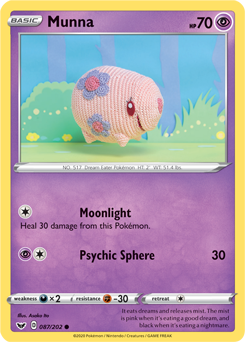 Munna | Sword & Shield | TCG Card Database | Pokemon.com