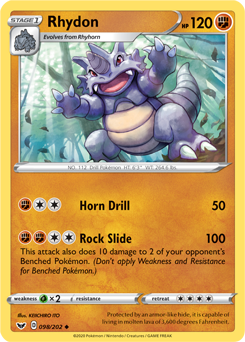 Rhydon | Sword & Shield | TCG Card Database | Pokemon.com
