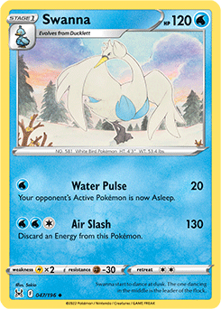 Swanna | Lost Origin | TCG Card Database | Pokemon.com