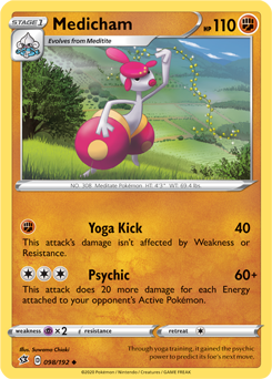 Medicham | Rebel Clash | TCG Card Database | Pokemon.com