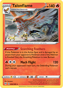 Talonflame | Darkness Ablaze | TCG Card Database | Pokemon.com