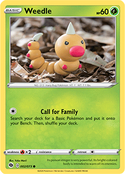 Weedle | Champion’s Path | TCG Card Database | Pokemon.com