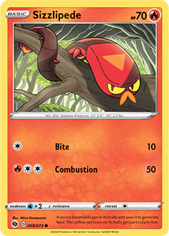 Sizzlipede | Champion’s Path | TCG Card Database | Pokemon.com
