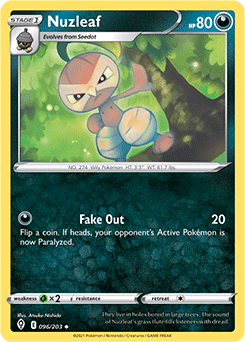 Nuzleaf | Evolving Skies | TCG Card Database | Pokemon.com