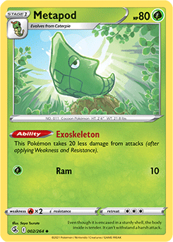 Metapod | Fusion Strike | TCG Card Database | Pokemon.com