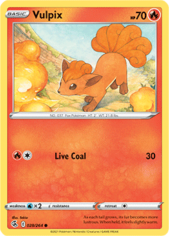 Vulpix | Fusion Strike | TCG Card Database | Pokemon.com