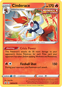 Cinderace | Sword & Shield Promo | TCG Card Database | Pokemon.com