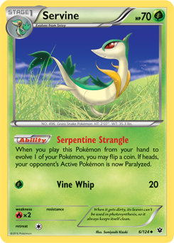 Servine | XY—Fates Collide | TCG Card Database | Pokemon.com