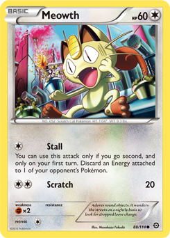 Meowth | XY—Steam Siege | TCG Card Database | Pokemon.com
