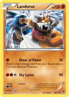 Landorus | XY—Furious Fists | TCG Card Database | Pokemon.com
