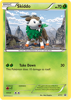 Skiddo | XY—Promo | TCG Card Database | Pokemon.com