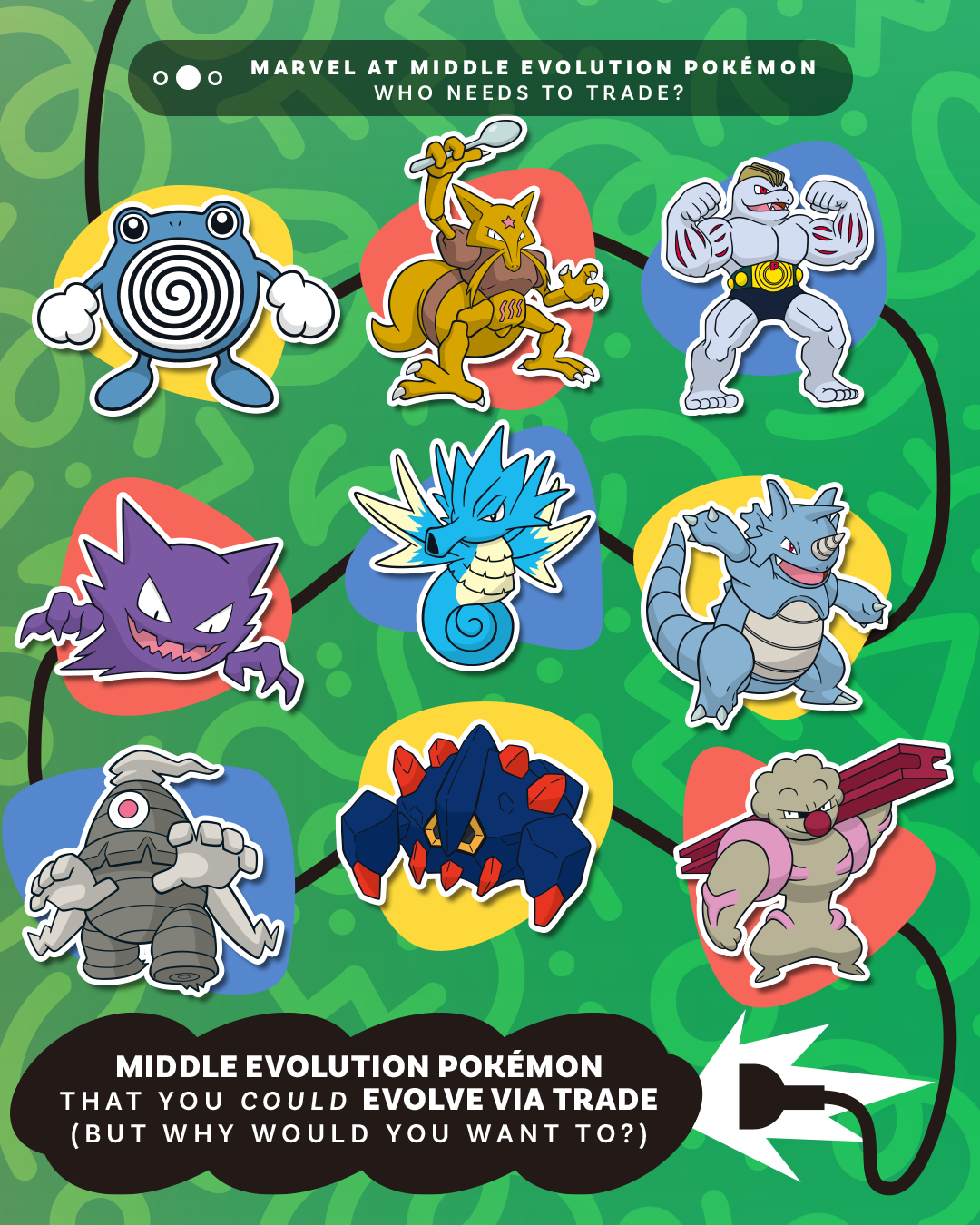 Marvel at the Middle Evolution Pokémon Infographic | Pokemon.com