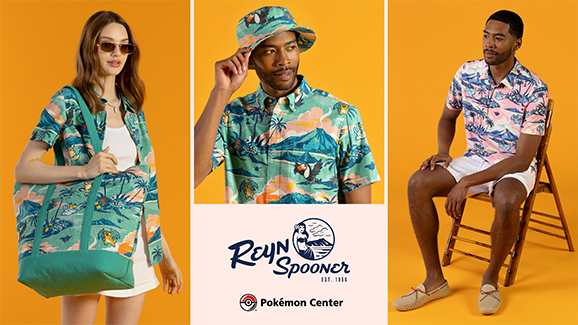 Reyn Spooner Aloha Shirts, Hat, and Tote Bag Available Now at Pokémon ...