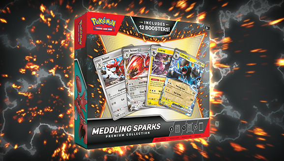 Pokémon TCG: Meddling Sparks Premium Collection | Pokemon.com