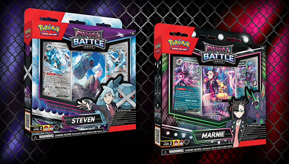 Pokémon TCG: Rival Battle Deck—Marnie & Rival Battle Deck—Steven | Pokemon.com