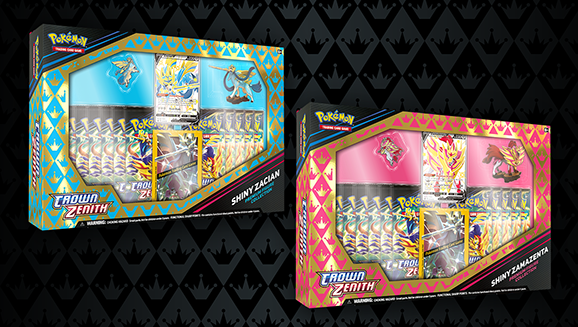 Pokémon Tcg Crown Zenith Premium Figure Collection—shiny Zacianzamazenta