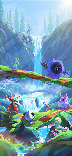 Interviews with the Artists of Pokémon GO Startup Screens | Pokemon.com