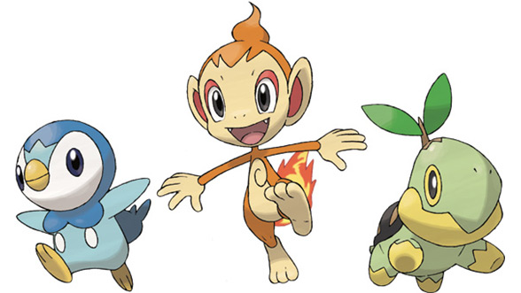 Will you choose Piplup, Chimchar, or Turtwig as your first Pokémon?