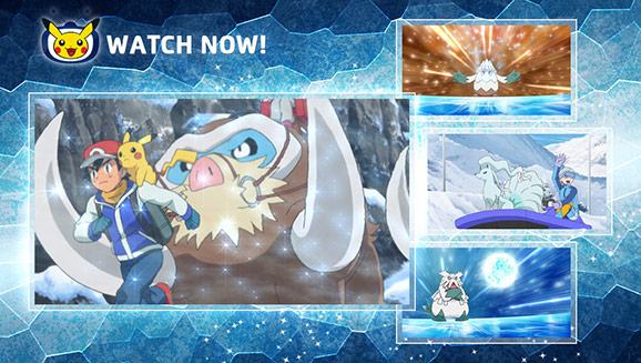 Watch Ash Face Snowy Weather and Ice-type Pokémon in Episodes on ...